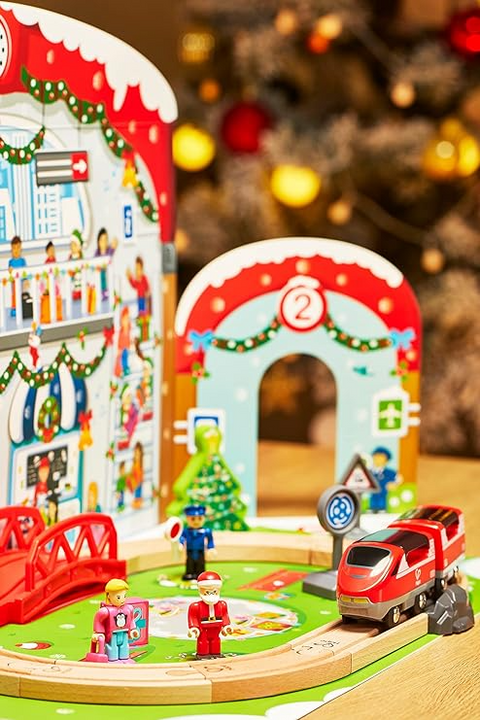 Hape | Railway Advent Calendar Limited Edition | Mom's Milk Boutique